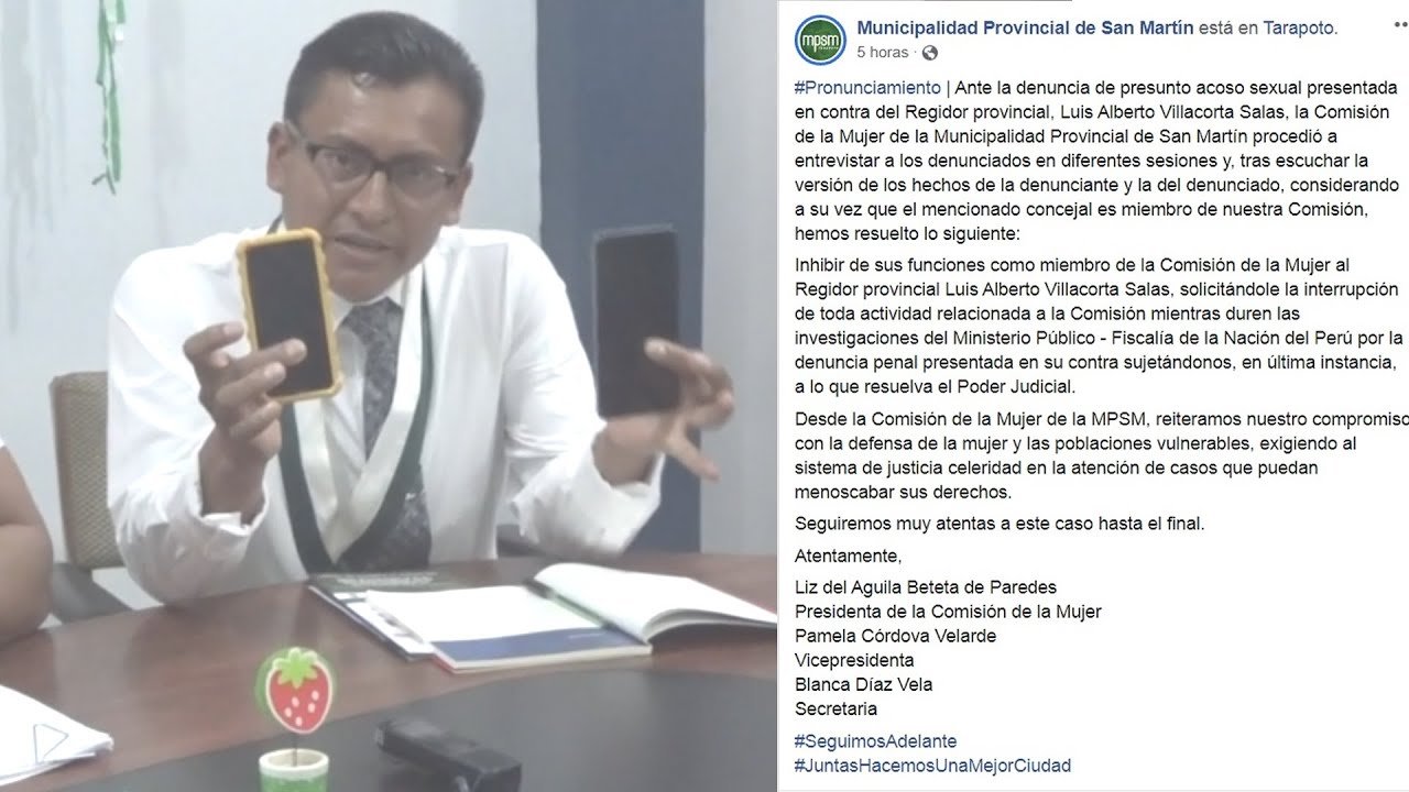 Tarapoto: Suspenden de comisión a regidor Luis Alberto Villacorta por ...